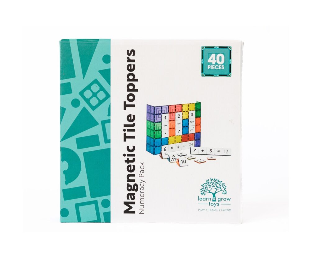 MAGNETIC TILE TOPPERS – NUMERIC PACK 40 PIECE – PITUKAS